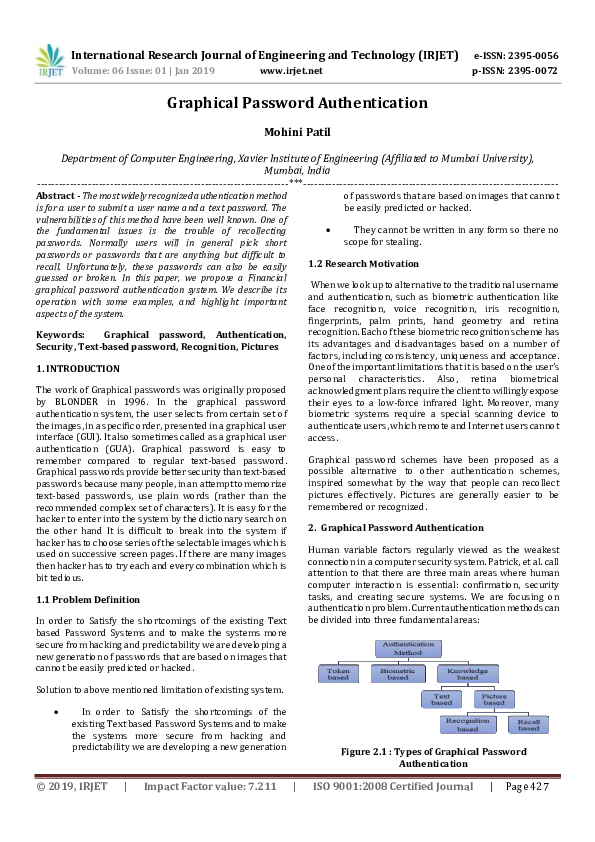 (PDF) IRJET-Graphical Password Authentication