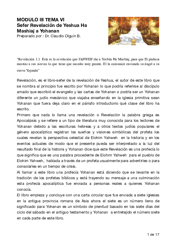 (PDF) MODULO III TEMA VI REVELACION DE YESHUA.pdf