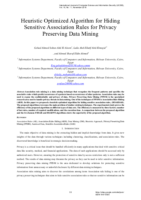 Pdf Association Rule Hiding Using Hash Tree Garvit Khurana