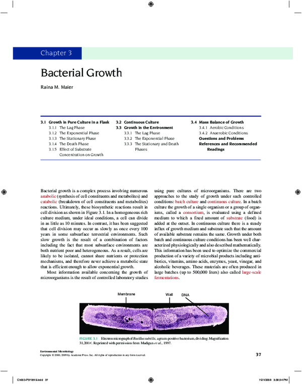 (PDF) Bacterial Growth