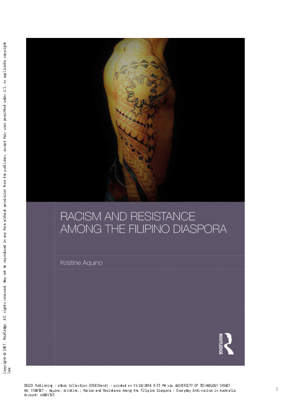 (PDF) Racism and Resistance among the Filipino Diaspora: Everyday Anti ...