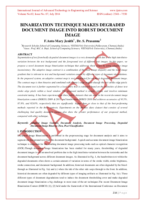 (PDF) BINARIZATION TECHNIQUE.pdf