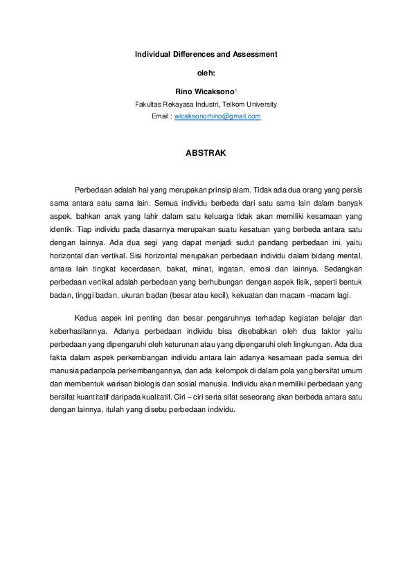 (DOC) Individual Differences and Assessment.docx