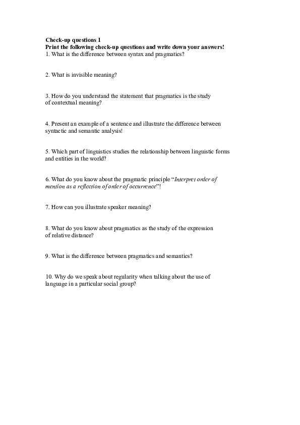 (DOC) Check-up questions