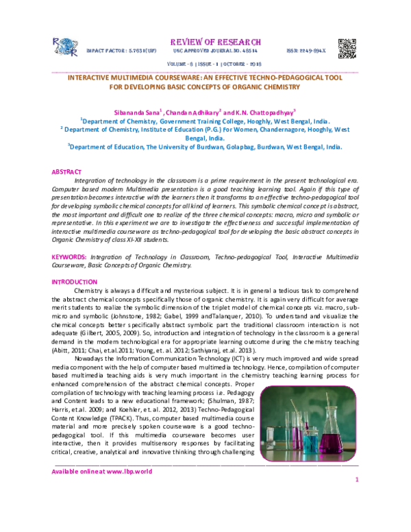 (PDF) INTERACTIVE MULTIMEDIA COURSEWARE AN EFFECTIVE TECHNO-PEDAGOGICAL ...
