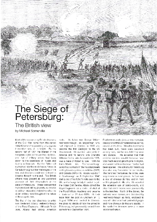 (PDF) The Siege of Petersburg: The British View