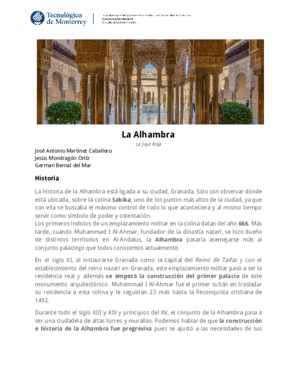 (PDF) La Alhambra