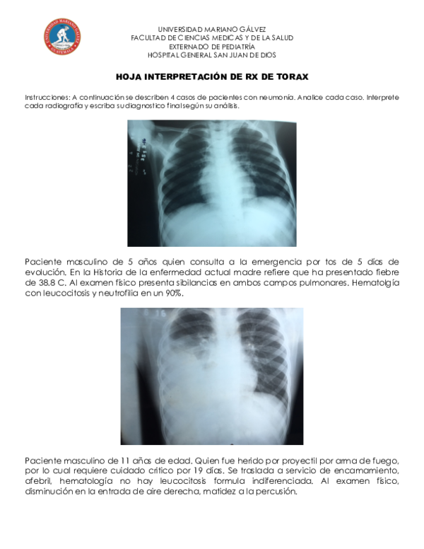 (PDF) CASOS RX TORAX