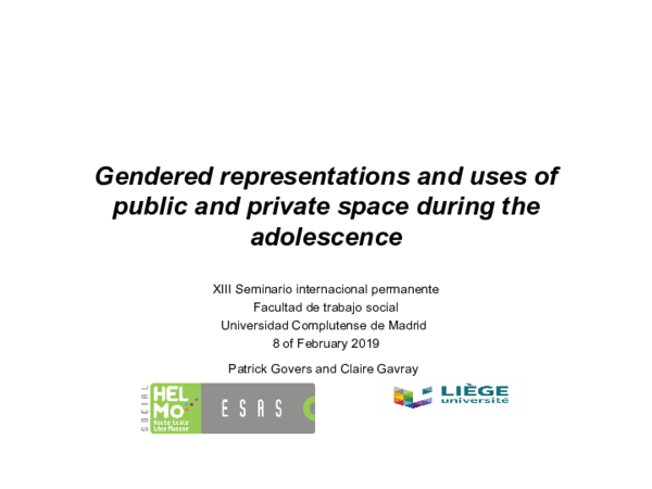 (PPT) Space gender arrangement during the adolescence.ppt