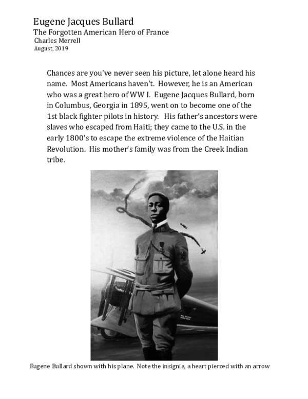 (PDF) Eugene Bullard - The Forgotten American Hero of France