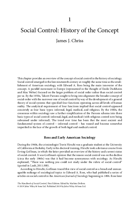 methods of social control