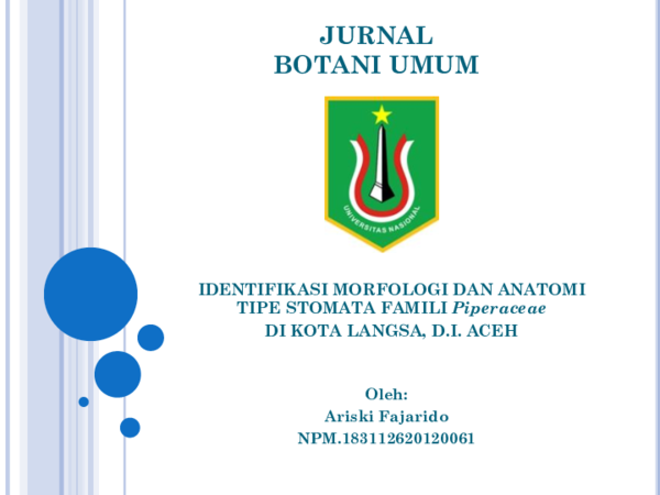 (PPT) PPT BOTANI UMUM FIX