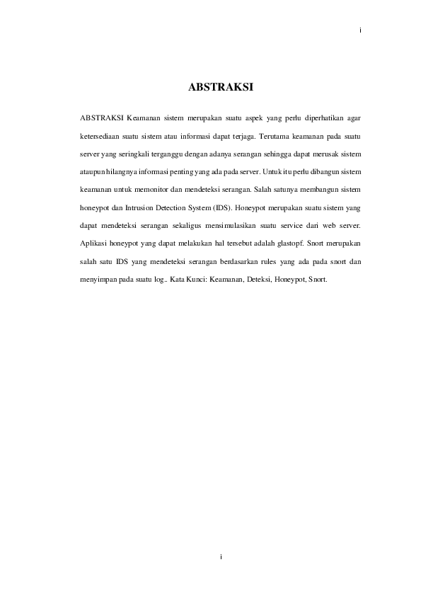 Doc Implementasi Honeypot Glastopf Dan Network Intrusion Detection System Snort