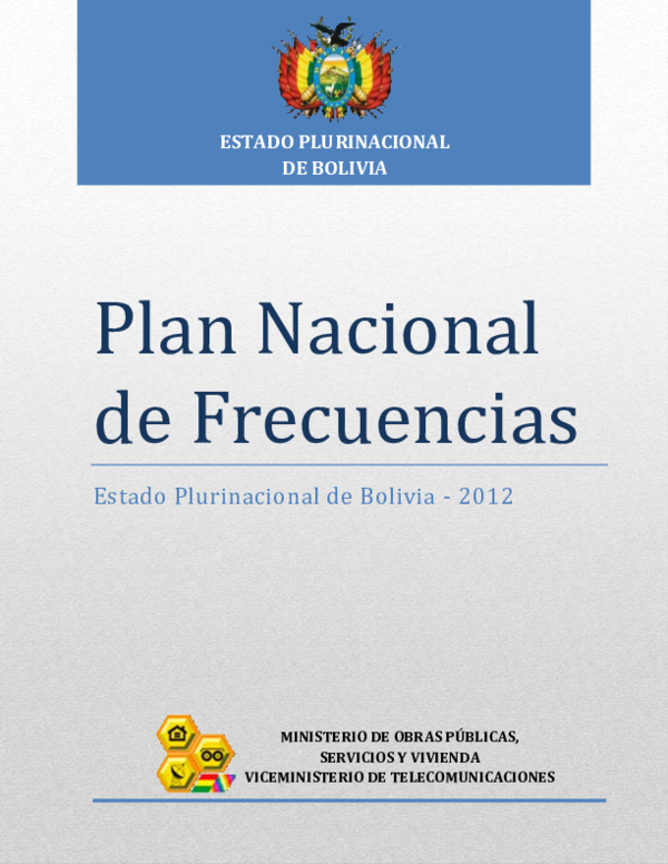 (PDF) Plan Nacional de Frecuencias