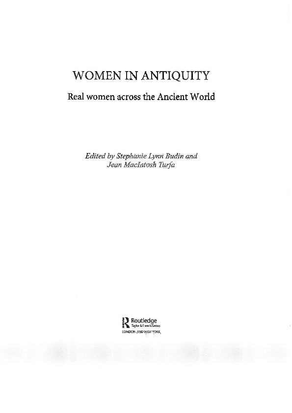 (PDF) The Social and Economic Roles Played by the Women of Alashiya, in ...