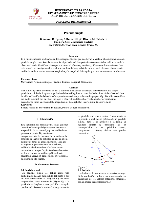 (DOC) Pendulo simple.