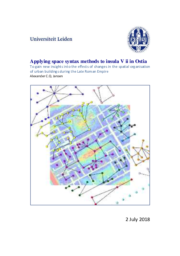 Pdf Applying Space Syntax Methods To Insula V Ii In Ostia To Gain