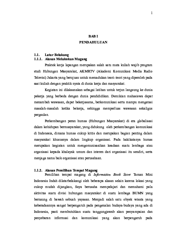 (DOC) Bab i revisi setelah sidang | Esther Tobing - Academia.edu