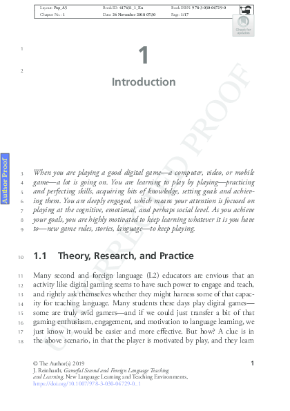 (PDF) Reinhardt, J. (2019). Gameful Second and Foreign Language ...