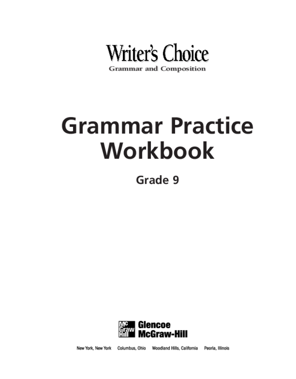 (PDF) Grammar-workbook