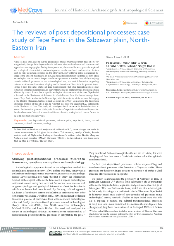 (PDF) post depositional processes in sabzevar plain.pdf