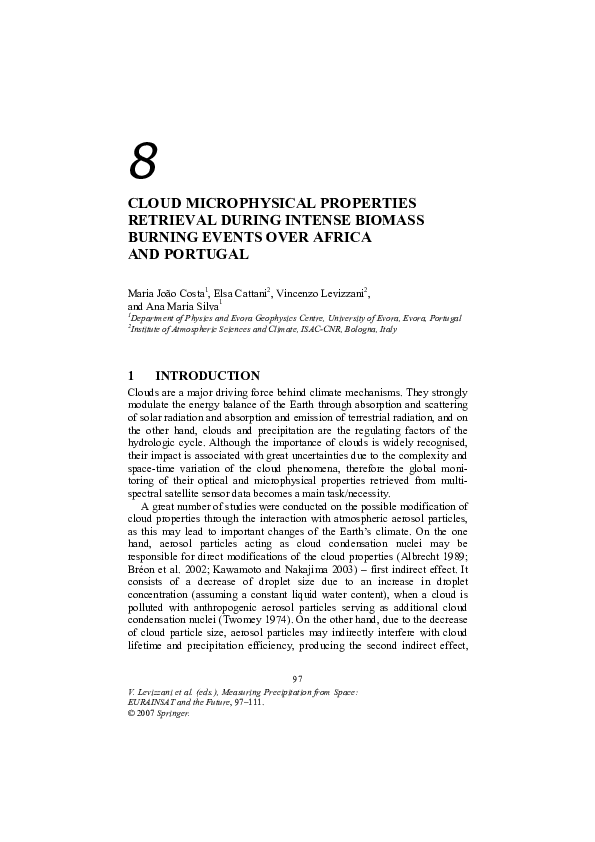 (PDF) Cloud Microphysical Properties Retrieval During Intense Biomass Burning Events Over Africa ...