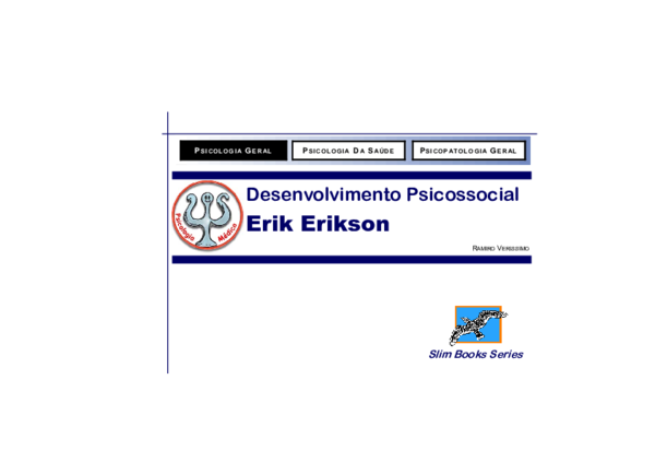 (PDF) Desenvolvimento Psicossocial Erik Ercsson