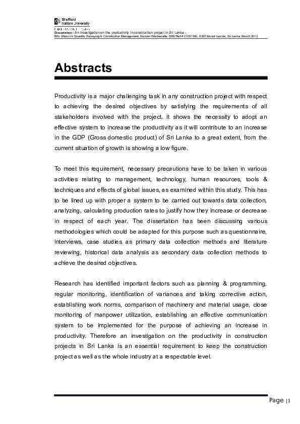 (DOC) Dissertation - Part 2 Abstracts, Contents, Acknoledgement ...