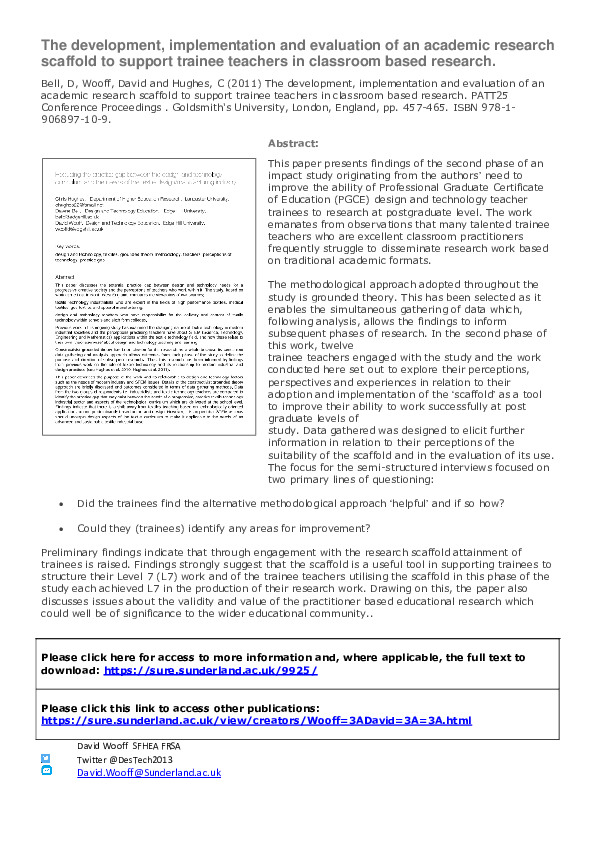 (PDF) The development, implementation and evaluation of an academic ...