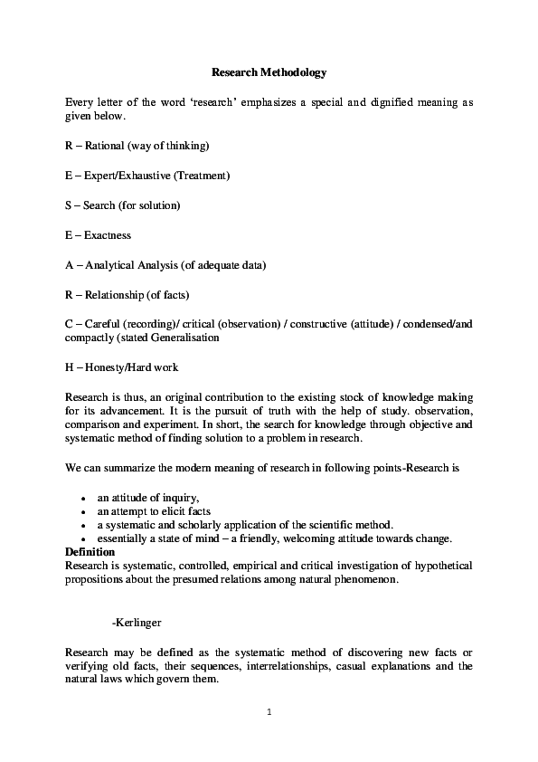 (DOC) Research notes