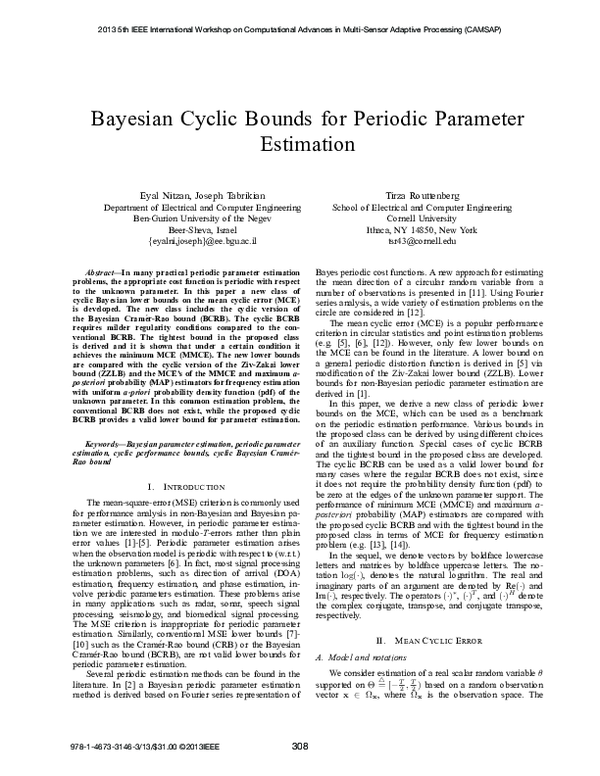 (PDF) Bayesian Cyclic Bounds for Periodic Parameter Estimation.pdf