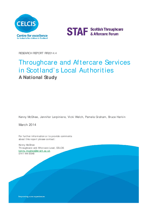 (PDF) Throughcare and Aftercare Services in Scotland’s Local ...