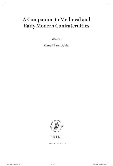 (PDF) “A Single Body”: Eucharistic Piety and Confraternities of the ...