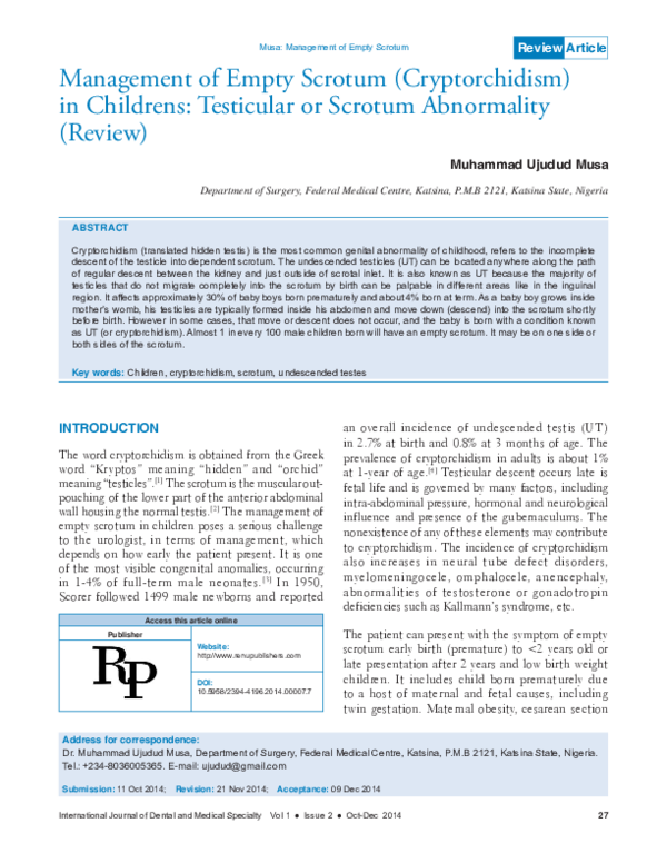 (PDF) Management of empty scrotum.pdf