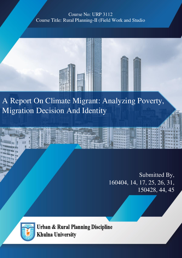 (PDF) Climate Migrant Analyzing Poverty, Migration Decision And ...