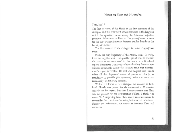 (PDF) Notes on Plato and Nietzsche