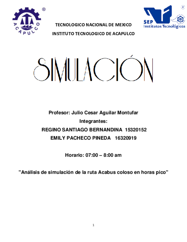 (DOC) Proyecto SIMULACION COMPLETO Luis