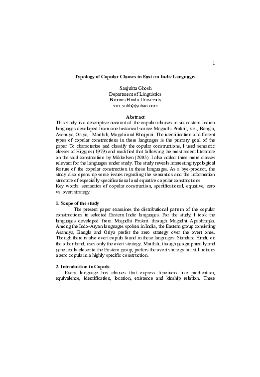 (DOC) Typology-copular-clause.doc