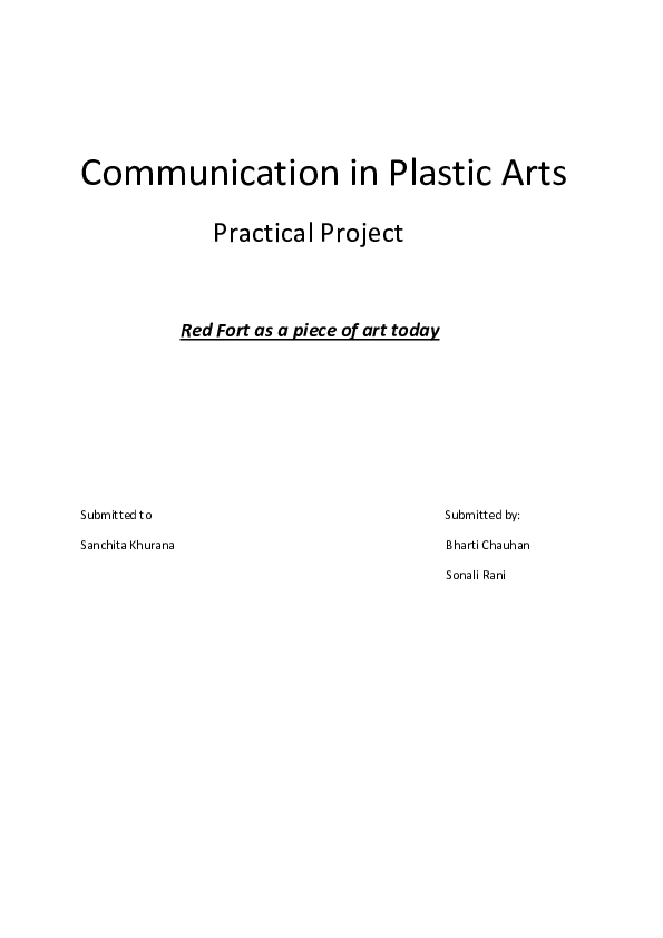 (DOC) Plastic arts | Bharti Chauhan - Academia.edu