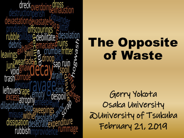 (PDF) The Opposite of Waste