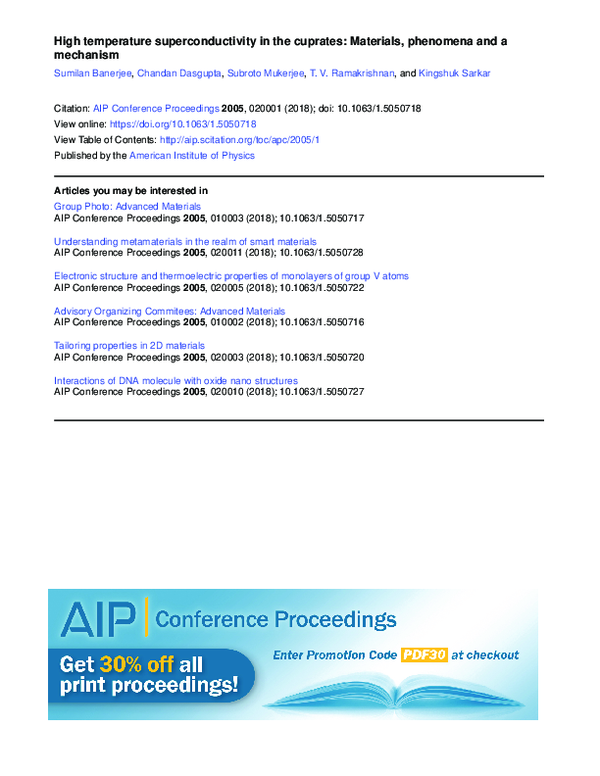 (PDF) High Temperature Superconductivity in the Cuprates: Materials ...