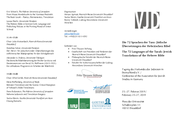 (PDF) Die deutsche Bibelübersetzung der Bücher Leviticus und ...
