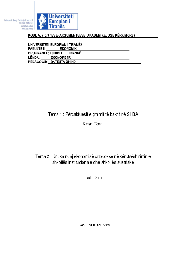 (PDF) Detyra e kursit EKONOMETRI.pdf