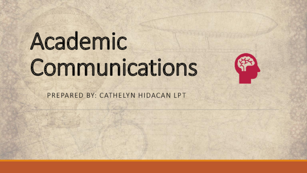 (PPT) Academic Communications