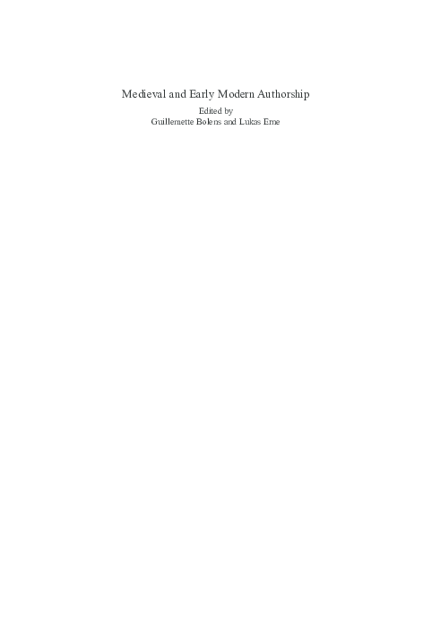 (PDF) “By Auctorite of Experyence”: The Role of Topography in Osbern ...