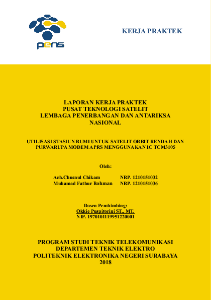 (PDF) UTILISASI STASIUN BUMI UNTUK SATELIT ORBIT RENDAH DAN PURWARUPA ...