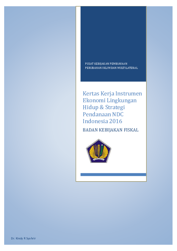 (PDF) Kertas Kerja Instrumen Ekonomi Lingkungan Hidup & Strategi ...