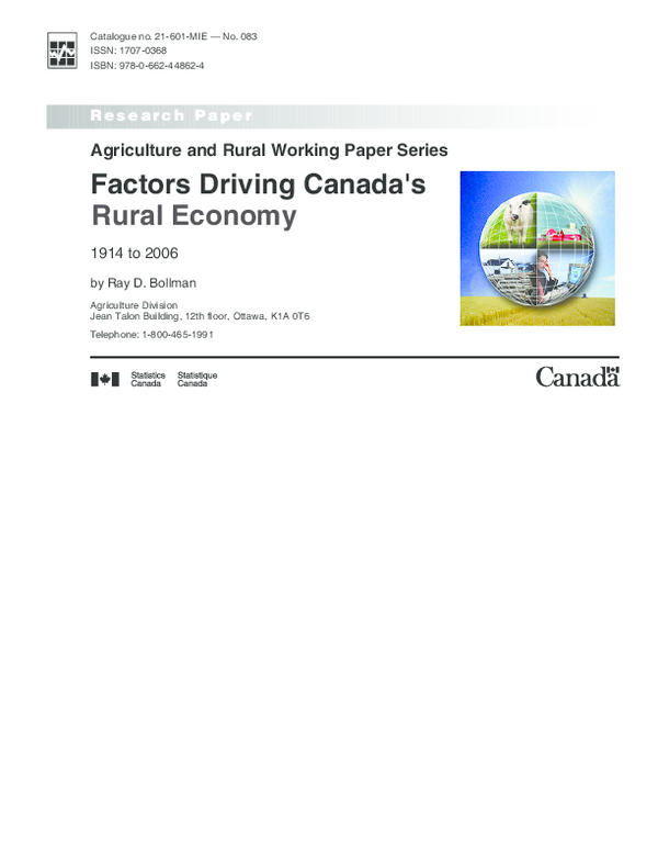 (PDF) Factors Driving Canada's