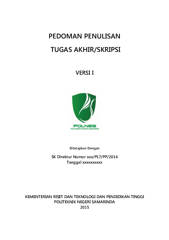 (PDF) PEDOMAN PENULISAN TA-SKRIPSI POLNES