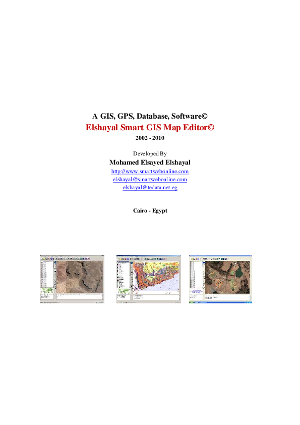 (PDF) Elshayal Smart GIS Map Editor and Surface Analysis
